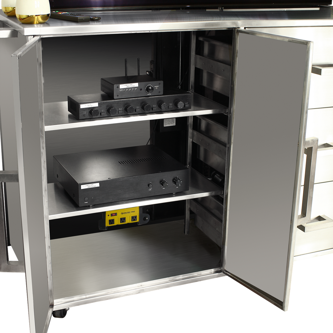 Mobile Media Cart | SPJ Lighting Outdoor Weatherproof Speakers – SPJ ...